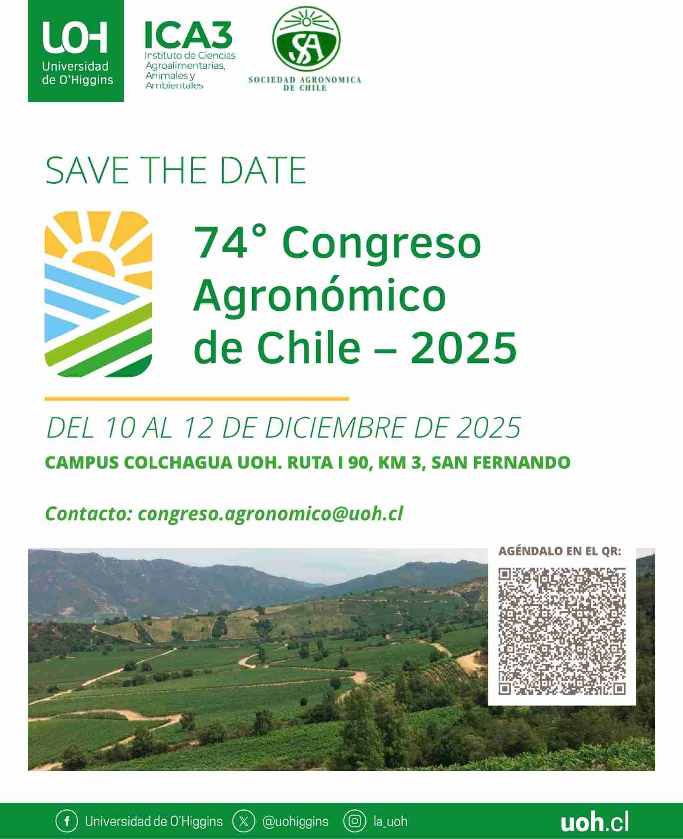 Marcando un hito: UOH será sede del 74° Congreso Agronómico de Chile ...